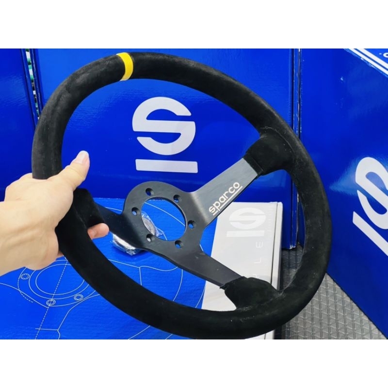 พวงมาลัย new Sparco R325 Ver.2023 ก้านยก หนังกลับ Made in ltaly ขนาด ...