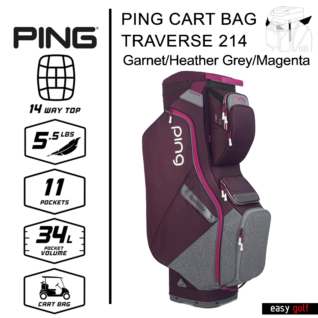 PING BAG TRAVERSE 214 PING CART BAG ถุงกอล์ฟ | Shopee Thailand