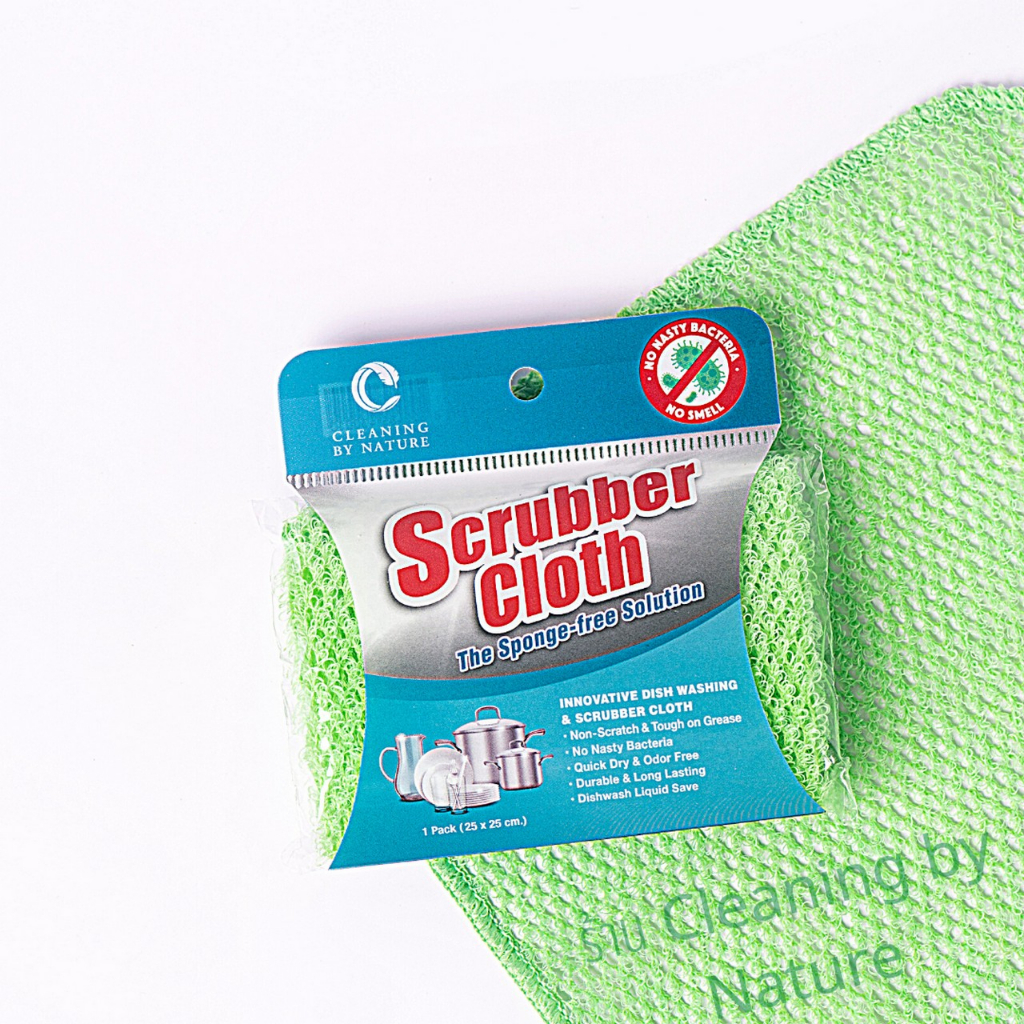 ผ้าล้างจาน Scrubber Cloth มาตราฐาน FOOD GRADE แก้ปัญหาที่พบจากฟองน้ำ ...