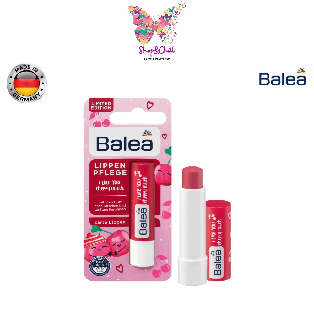 ลิปบำรุงริมฝีปาก Balea lip care i like you cherry much 4.8 g | Shopee ...