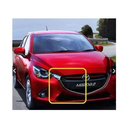 (ของแท้) DA6B507J0 ชุดคิ้วโครเมี่ยมกระจังหน้า ฝั่งซ้ายหรือขวา มาสด้า 2 ...