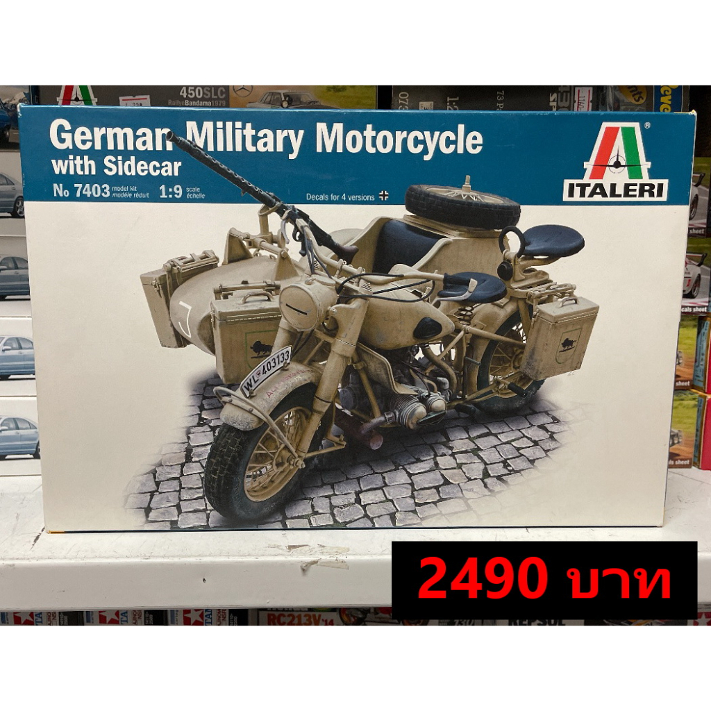 Italeri German Military Motorcycle with Sidecar (bmw R75)1/9 | Shopee ...