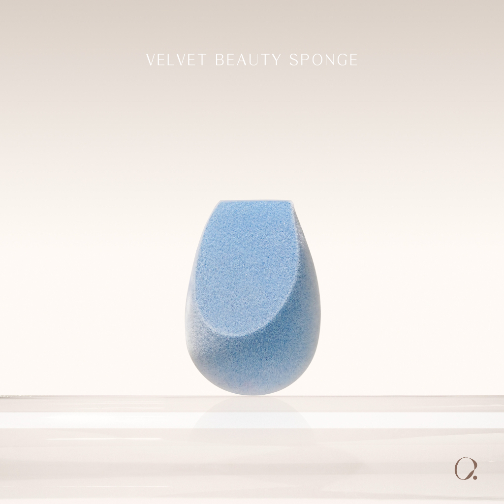 QOOCOS Velvet Beauty Sponge ฟองน้ำแต่งหน้า แบบmicrofiber ผิวกำมะหยี่ ...