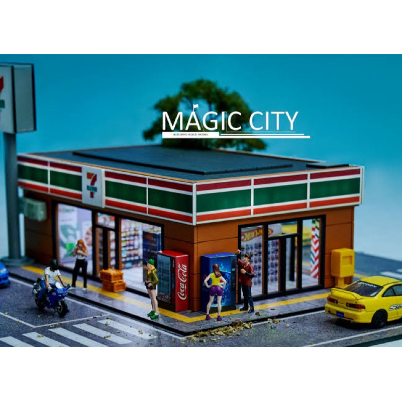 Magic City diorama 1/64 scale 7-11 shop | Shopee Thailand