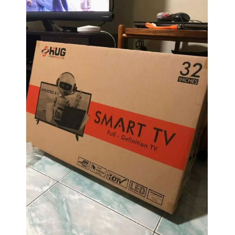 Hug 32 Inch Android 9 Pie Smart HD LED TV with Screenshot Feature LT32-Smart 9.0 | Shopee Thailand