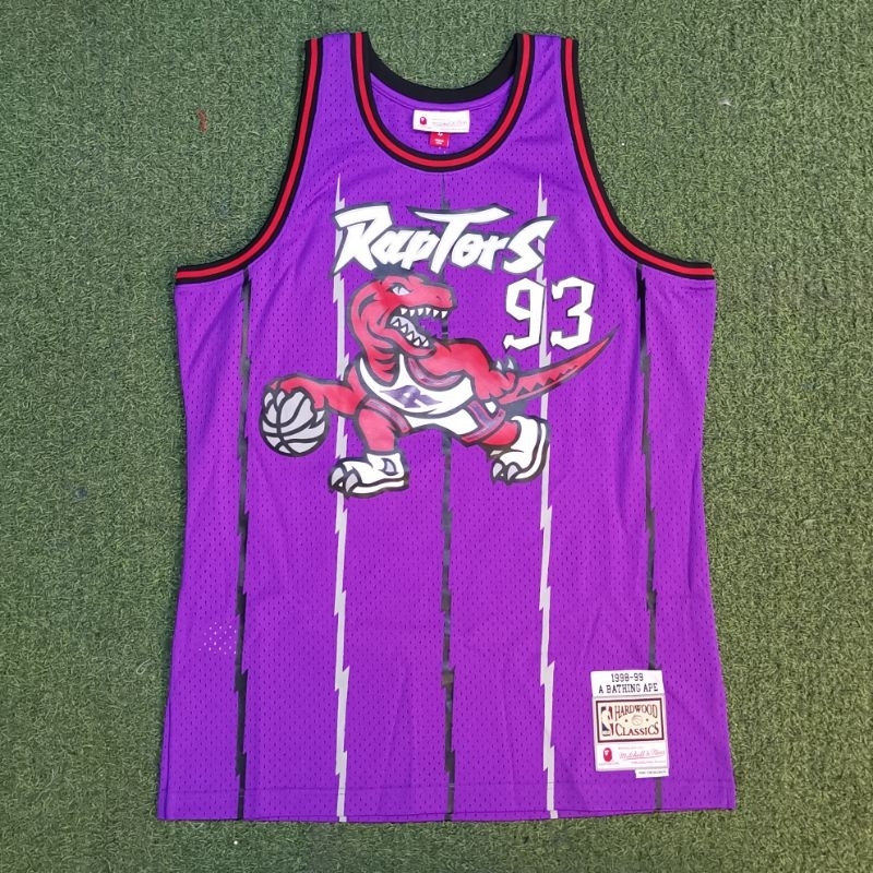BAPE x Mitchell & Ness Raptors Basketball | Shopee Thailand