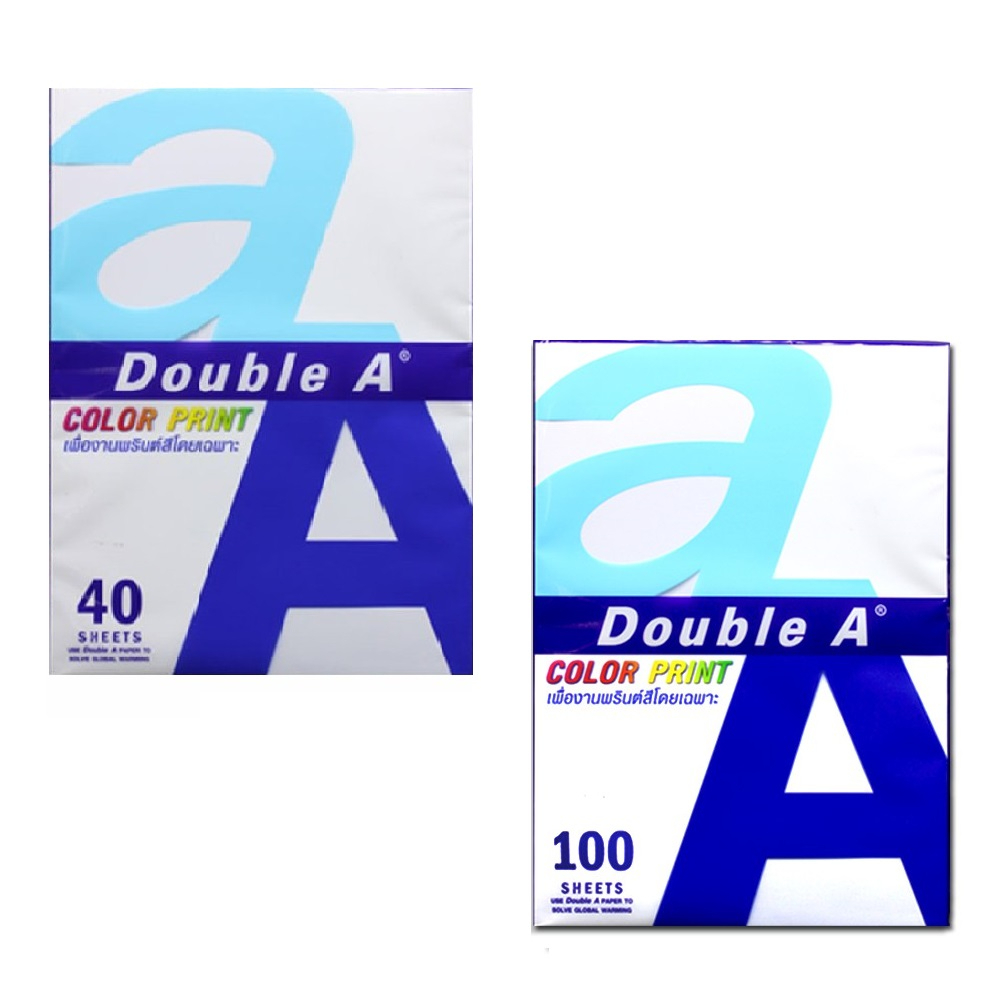 Double A Color Print กระดาษถ่ายเอกสาร 90 แกรม A4 สำหรับพรินต์สีโดยเฉพาะ ...