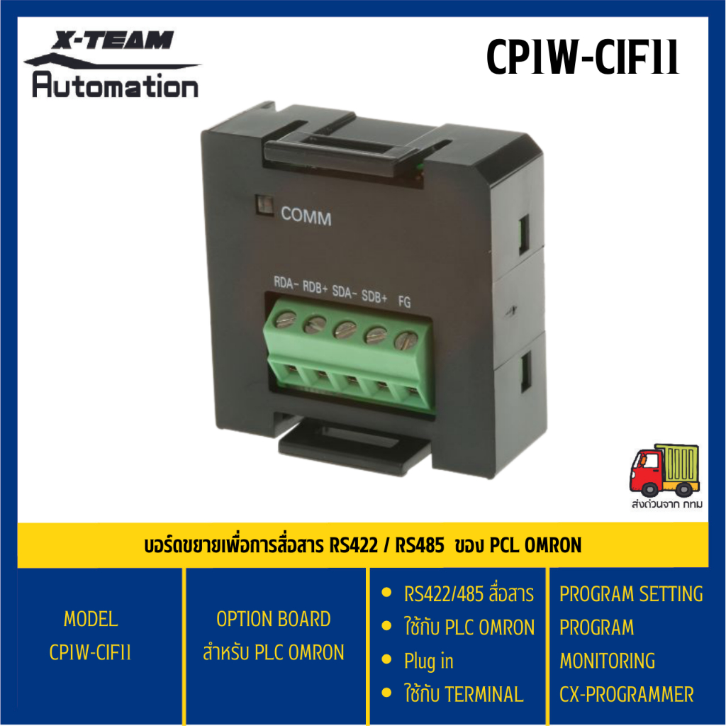CP1W-CIF11 / PLC Option board RS485/422 Module for Omron | Shopee Thailand