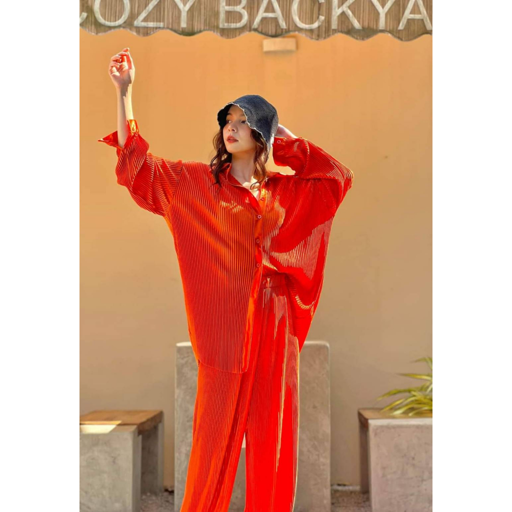 mandarin pleath set | price 590 baht ชุดเซตอัดพลีท รุ่นนี้ทำออกมาสไตล์ ...