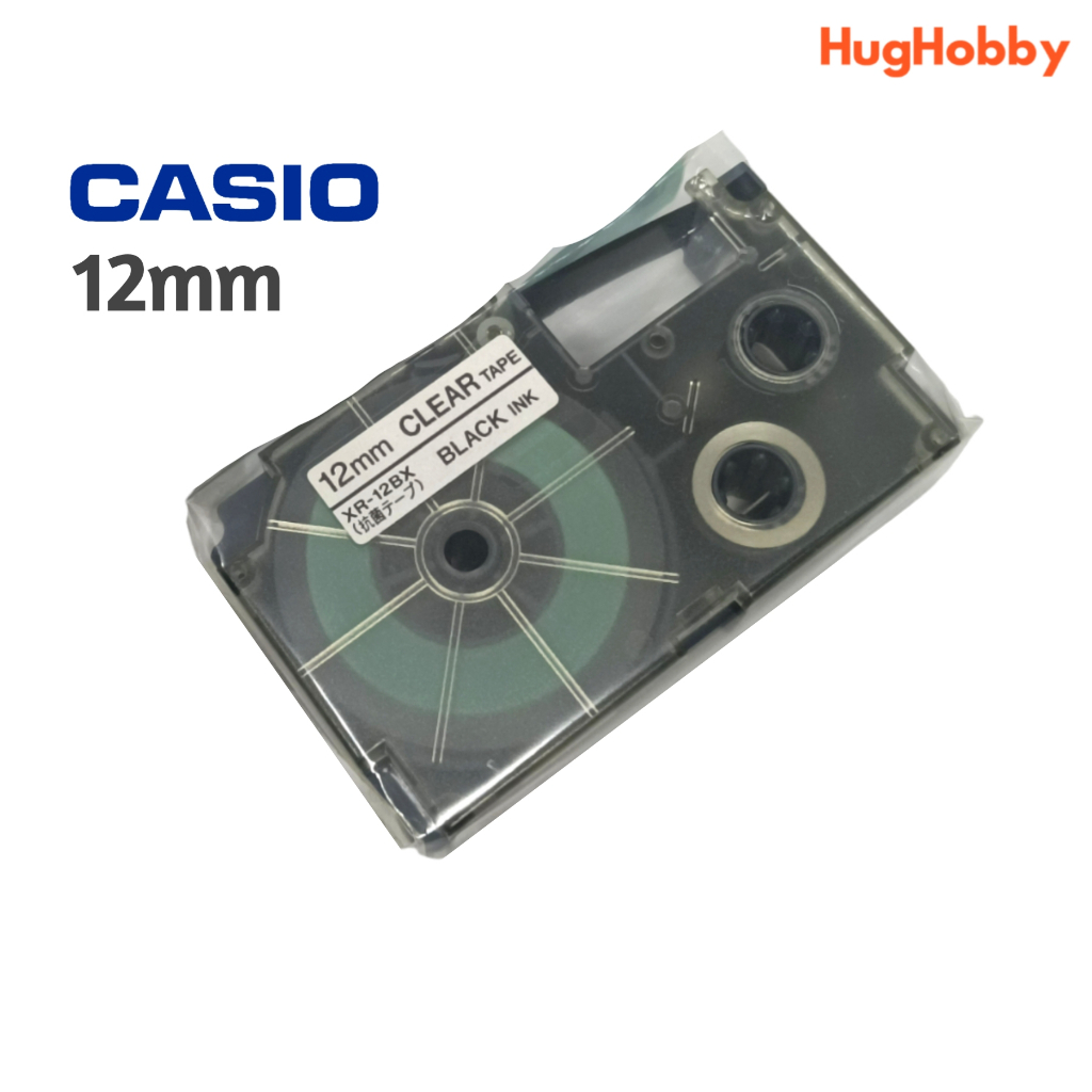 CASIO Name Land 12mm Tape Cartridge XR-12BX (ฉลากใส ตัวอักษรสีดำ ...