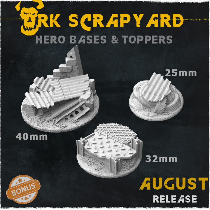 Ork bases จัดส่งได้ใน1-3วัน ฐานโมเดล warhammer 40k [Designed by Zabavka ...