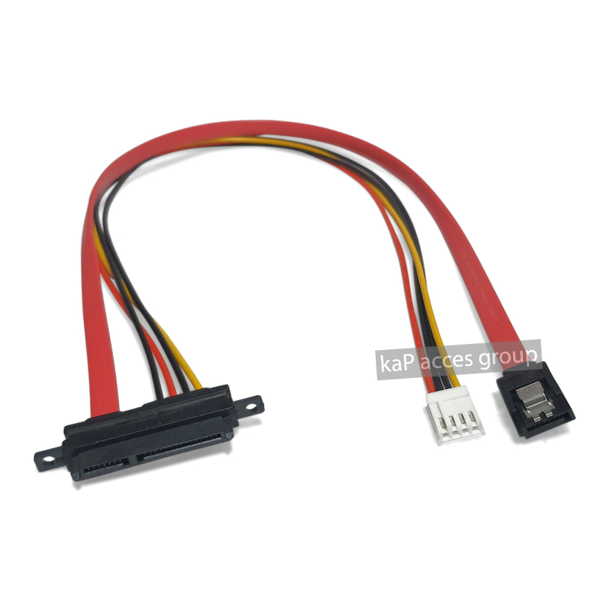 Hard Disk SATA 22 PIN (7 + 15) / Floppy FDD 4-Pin + SATA Combo Cable ...