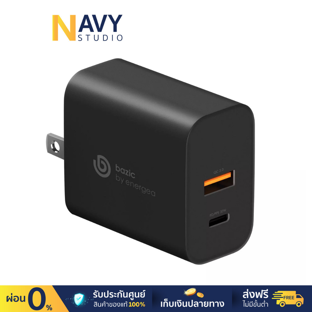 Bazic Goport PD30+ PPS 2 USB Wall Charger (US) หัวชาร์จอะแดปเตอร์ | Shopee Thailand