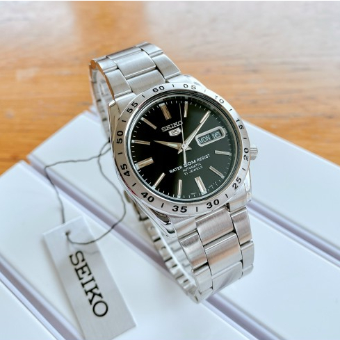 นาฬิกา SEIKO 5 AUTOMATIC รุ่น SNKE01K1 นาฬิกาผู้ชายสายแสตนเลส หน้าปัดดำ ...