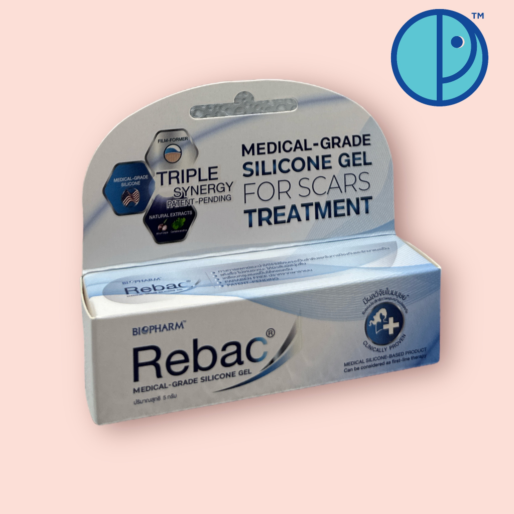 Rebac Medical grade silicone gel ขนาด 5 กรัม รีแบค เจลดูแลแผลเป็น เกรด ...