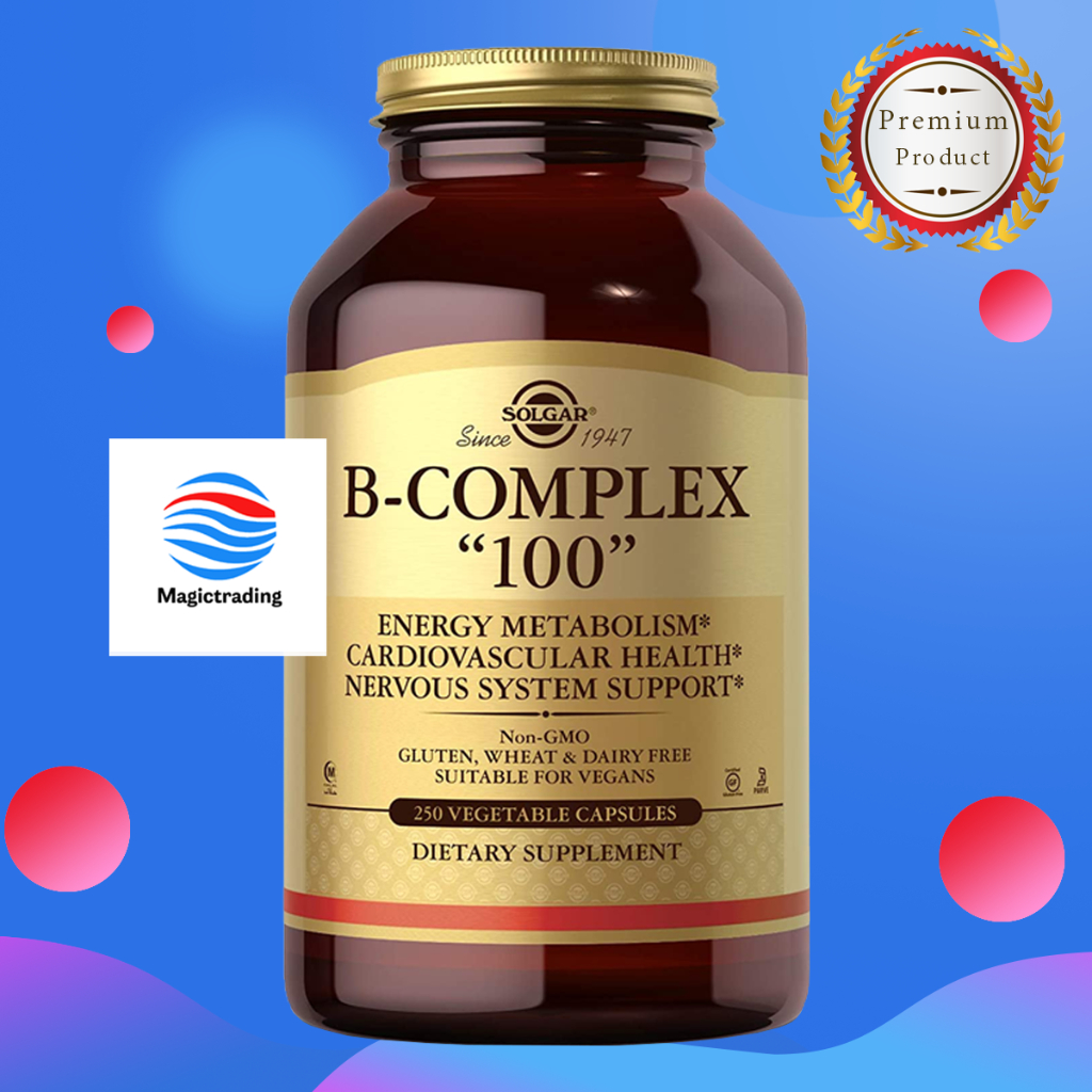 Solgar B-Complex "100" / 250 Vegetable Capsules | Shopee Thailand