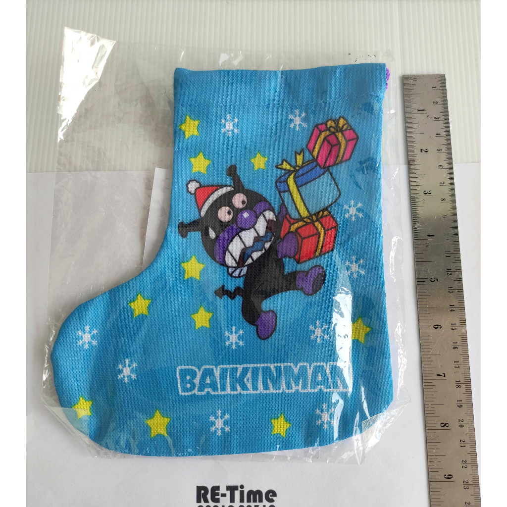 ANPANMAN - ถุงผ้า ทรงถุงเท้า ลาย DOKINCHAN , BAIKINMAN | Shopee Thailand