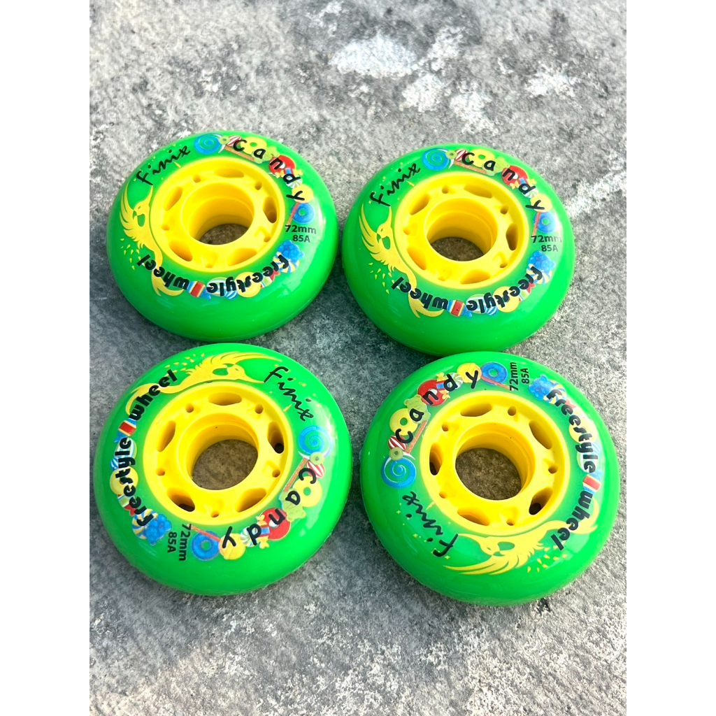 ล้อ Inline & Freestyle & Slalom ขนาด 72x24mm ความแข็ง 85A จำนวน 4 ลูก ...