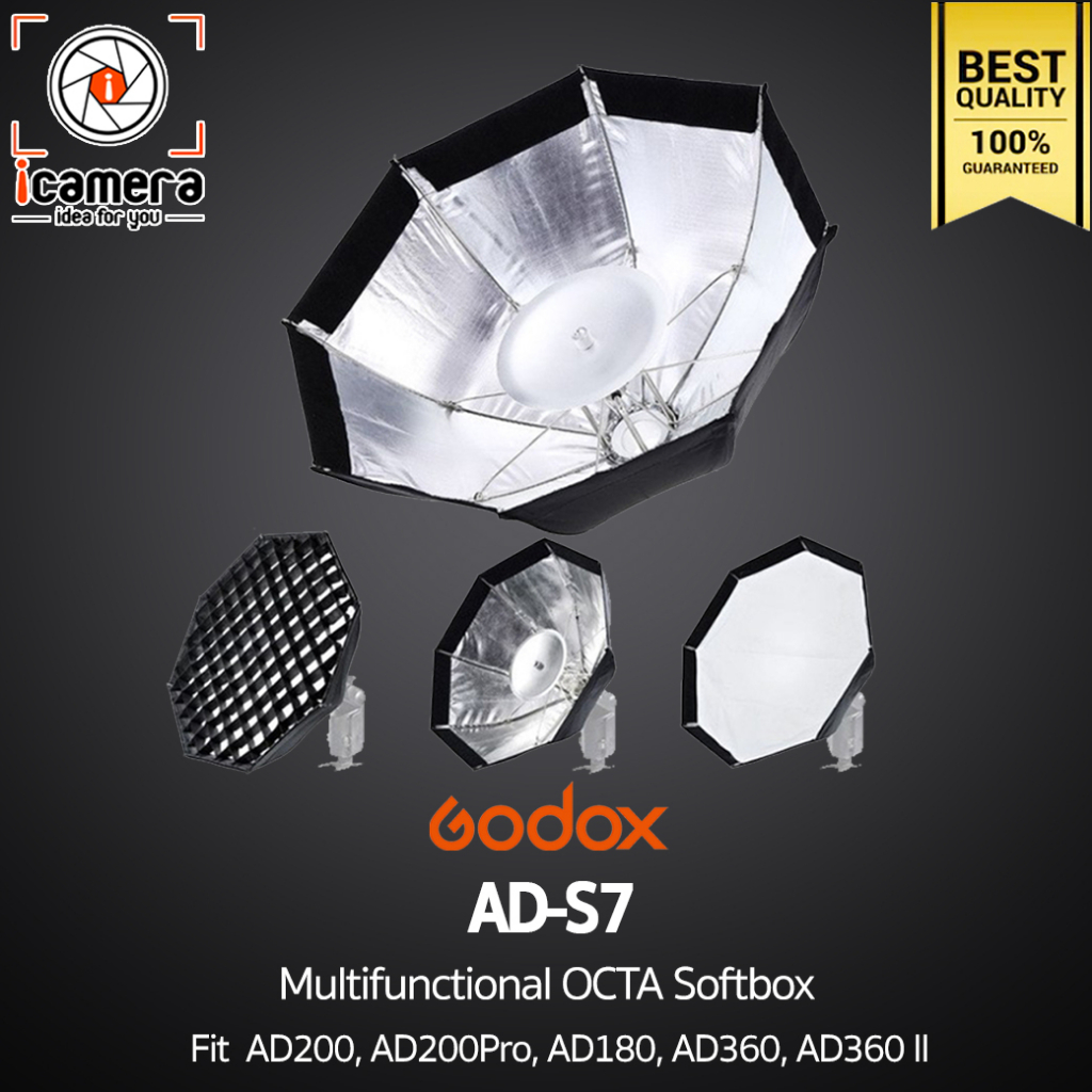Godox Softbox AD-S7 Multifunctional Octa With Grid ( For AD200 ...