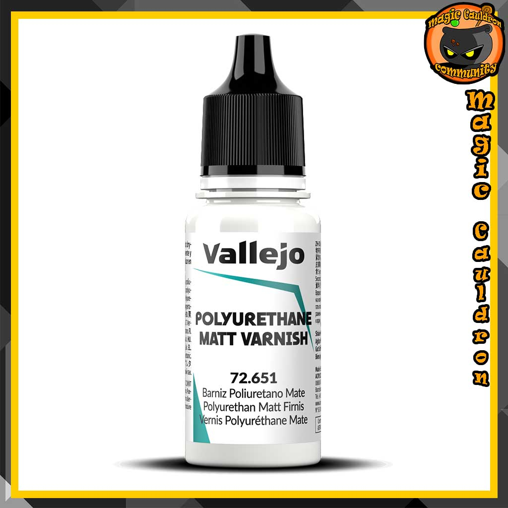 Polyurethane Matt Varnish 18ml. New Vallejo Game Color Auxiliary สีอะคร ...