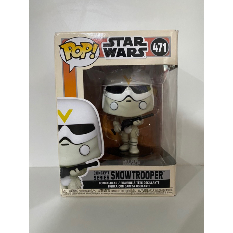 Funko Pop Snowtrooper Concept Series Star Wars 471 Damage Box | Shopee ...