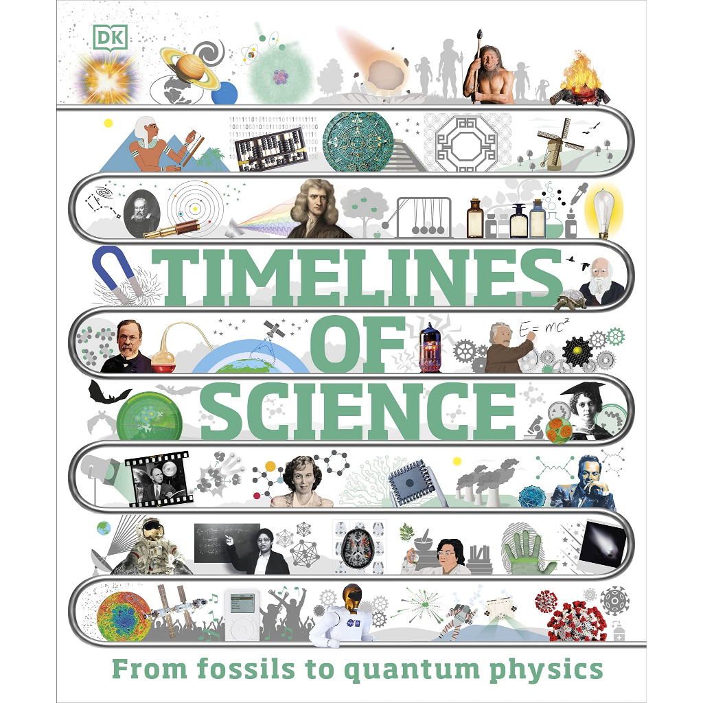 Timelines of Science From Fossils To Quantum Physics DK หนังสือเด็ก ...