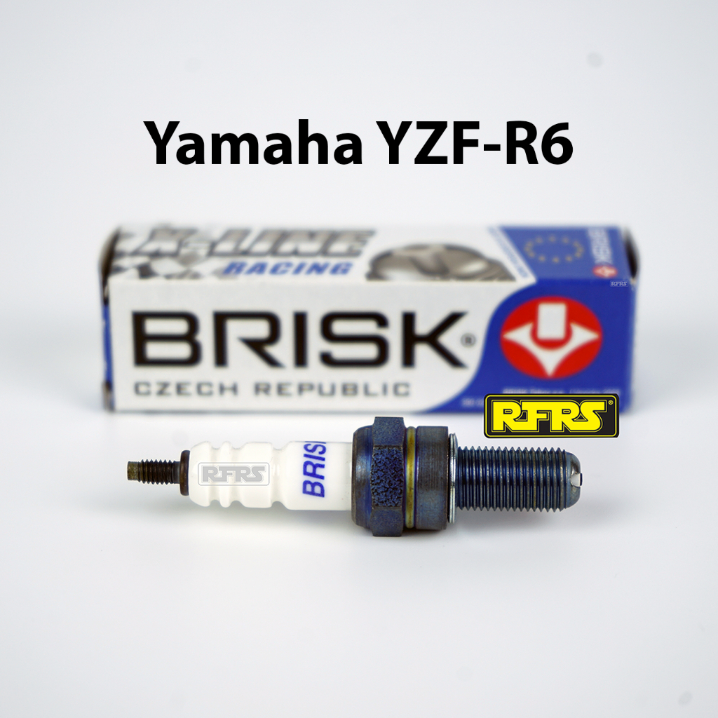 หัวเทียน BRISK X-Line 4 เขี้ยว แกนเงิน Yamaha YZF-R6 (9X01ROA) xline ...