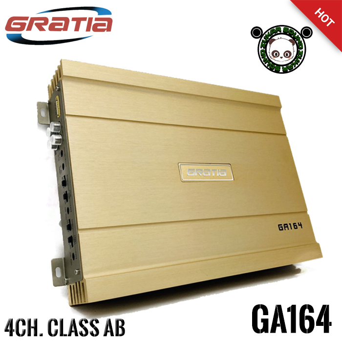 GRATIA รุ่น GA164 4CH CLASS AB สีทอง หรูหรา เครื่องเสียงติดรถยนต์,เพาเวอร์ติดรถยนต์,เพาเวอร์ ...