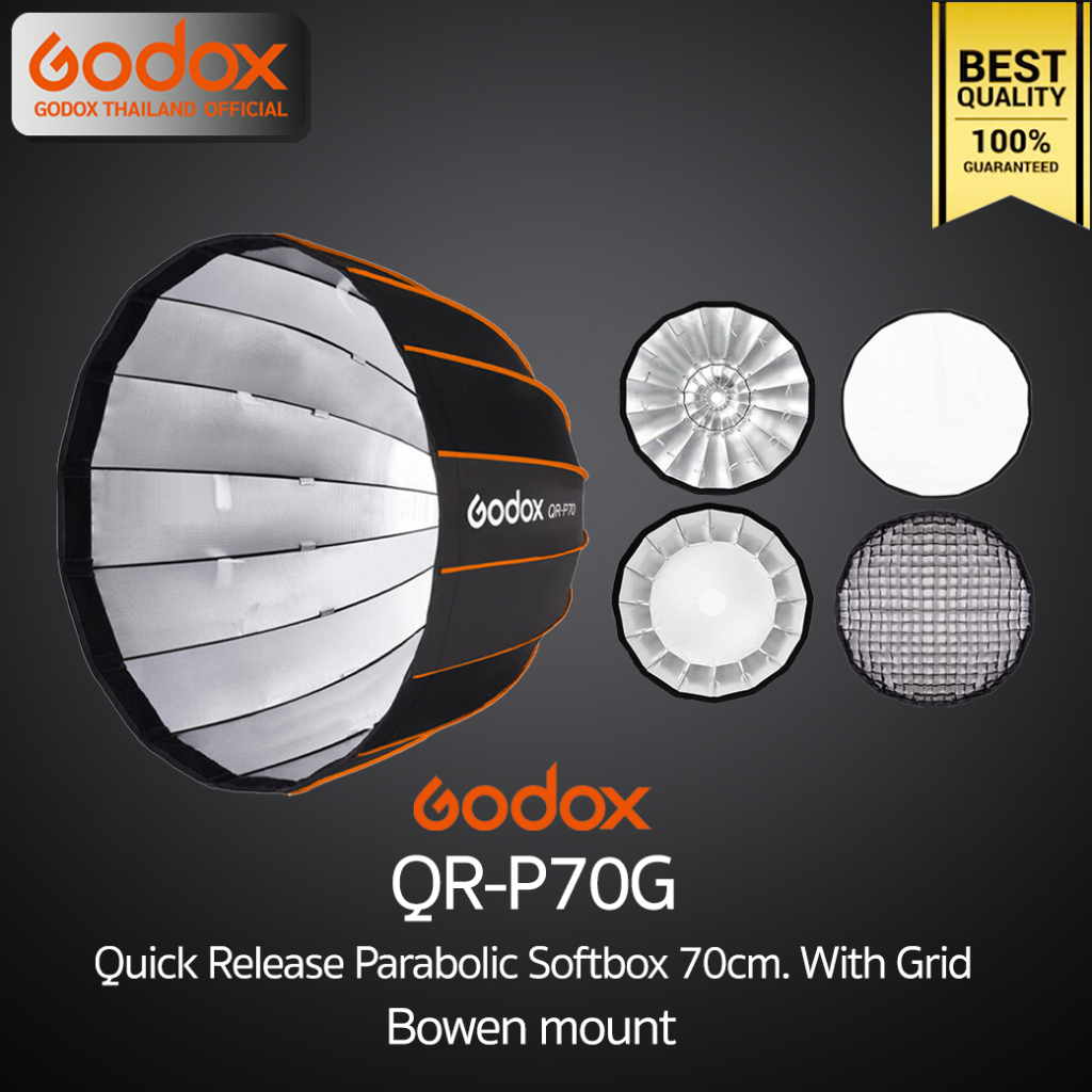 Godox Softbox QR-P70G Quick Release Parabolic Softbox 70cm. - Bowen ...