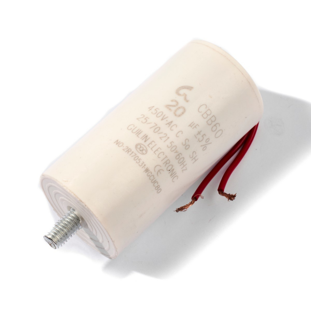 อะไหล่ใช้กับปั้มลมออยฟรี #23 Capacitor HECTO รุ่น C1 มอเตอร์ 600 วัตต์ ขนาดถังลม 30 ลิตร ...