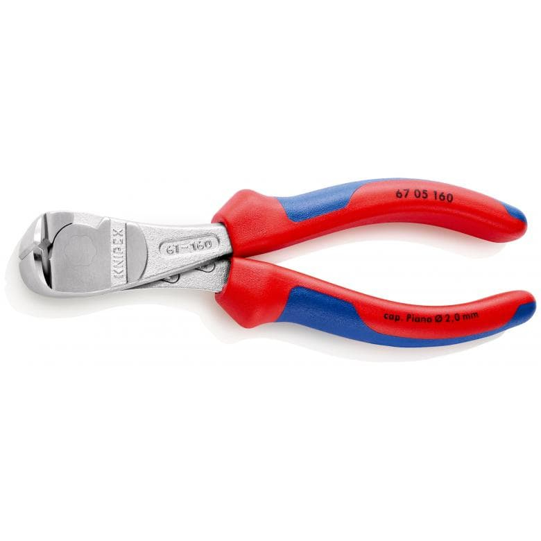 คีมปากนกแก้วสำหรับการตัด KNIPEX NO.67 05 160 High Leverage End Cutting Nippers (160mm.) Factory ...
