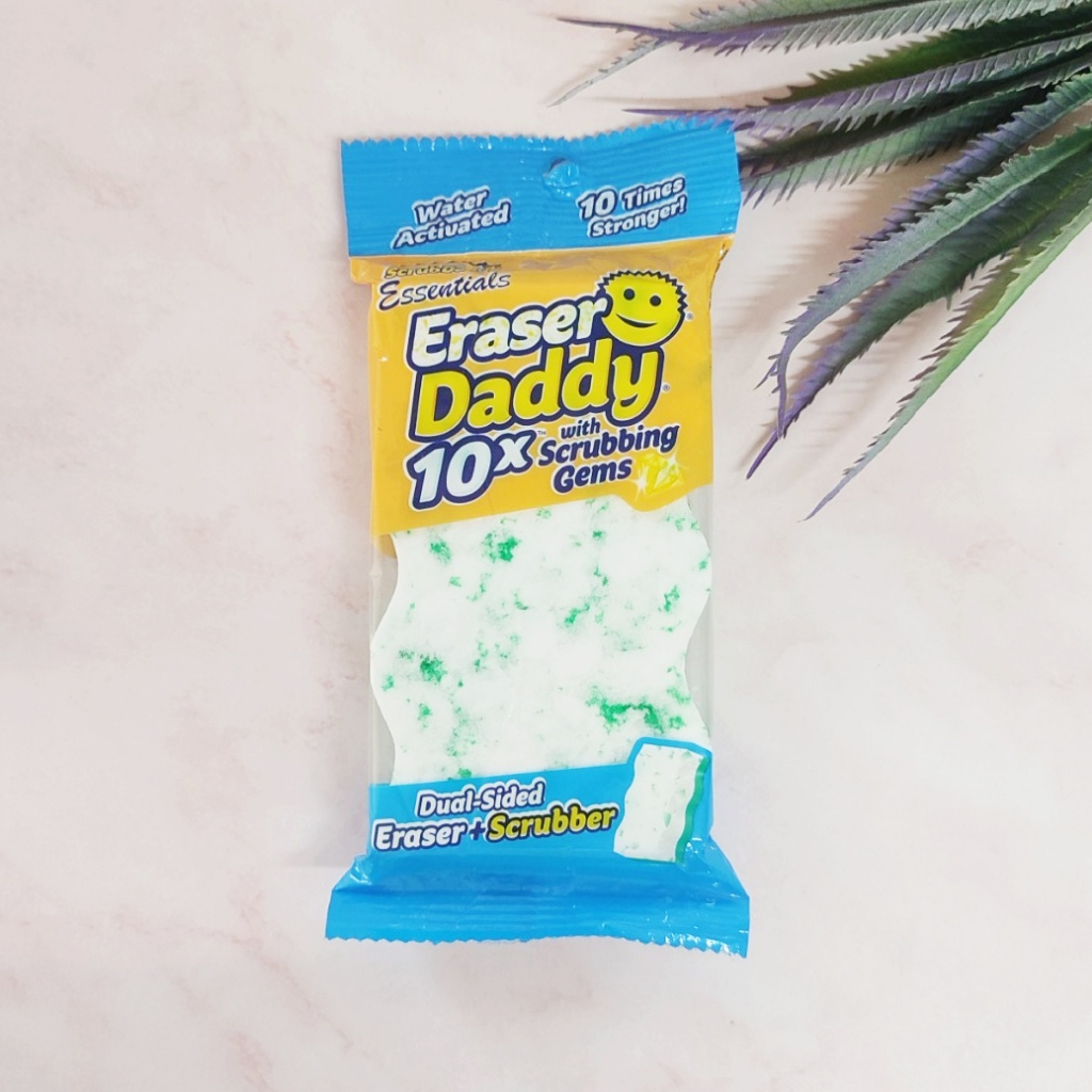 [Scrub Daddy®] Eraser Daddy 10x with Scrubbing Gems Dual-Sided ฟองน้ำ ...