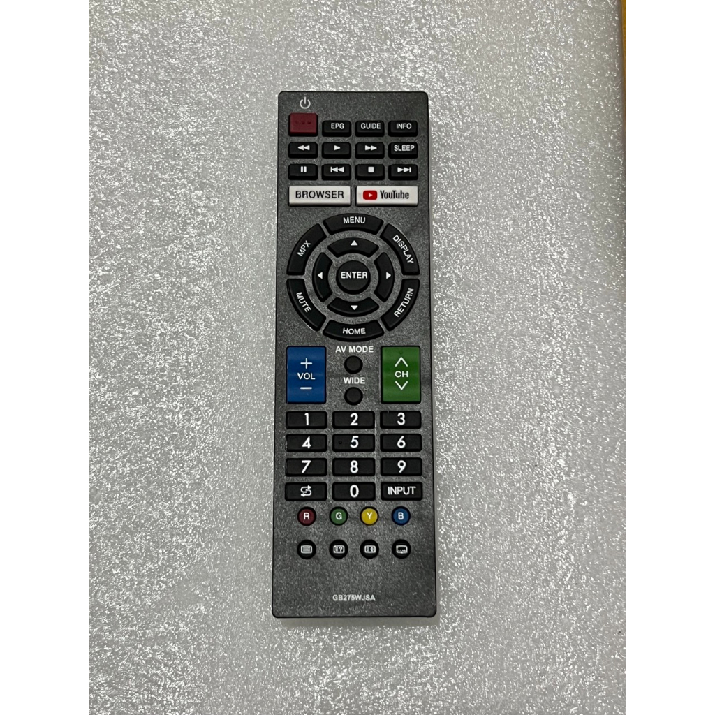 รีโมทใช้กับทีวี ชาร์ป SHARP รุ่น GB275WJSA มีปุ่ม Browser / Youtube ใช้กับชาร์ป รุ่น LC40SA5500 ...