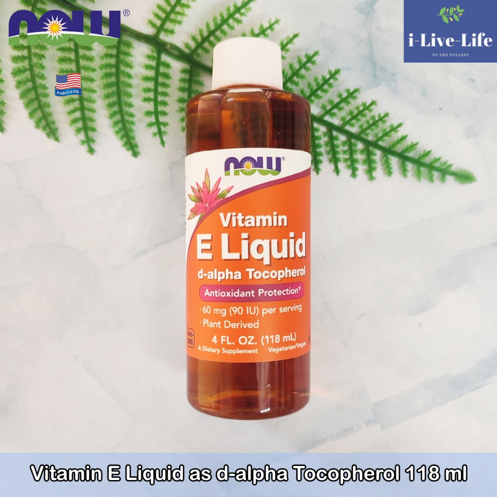 Now Foods - Vitamin E Liquid as d-alpha Tocopherol 118 ml วิตามินอี ...