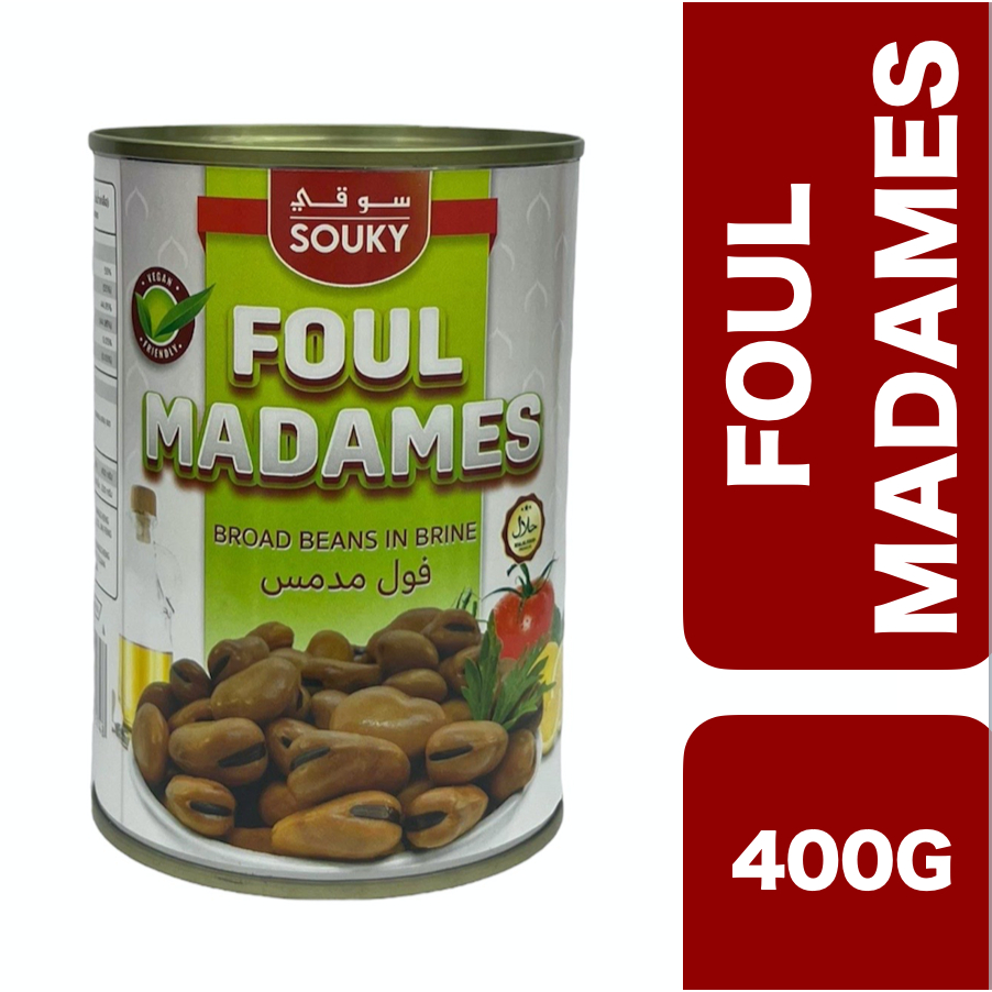 Souky Foul Madames Broad Beans In Brine 400g x 24 ++ สูกี้ ฟูล มิแดมเมส ...