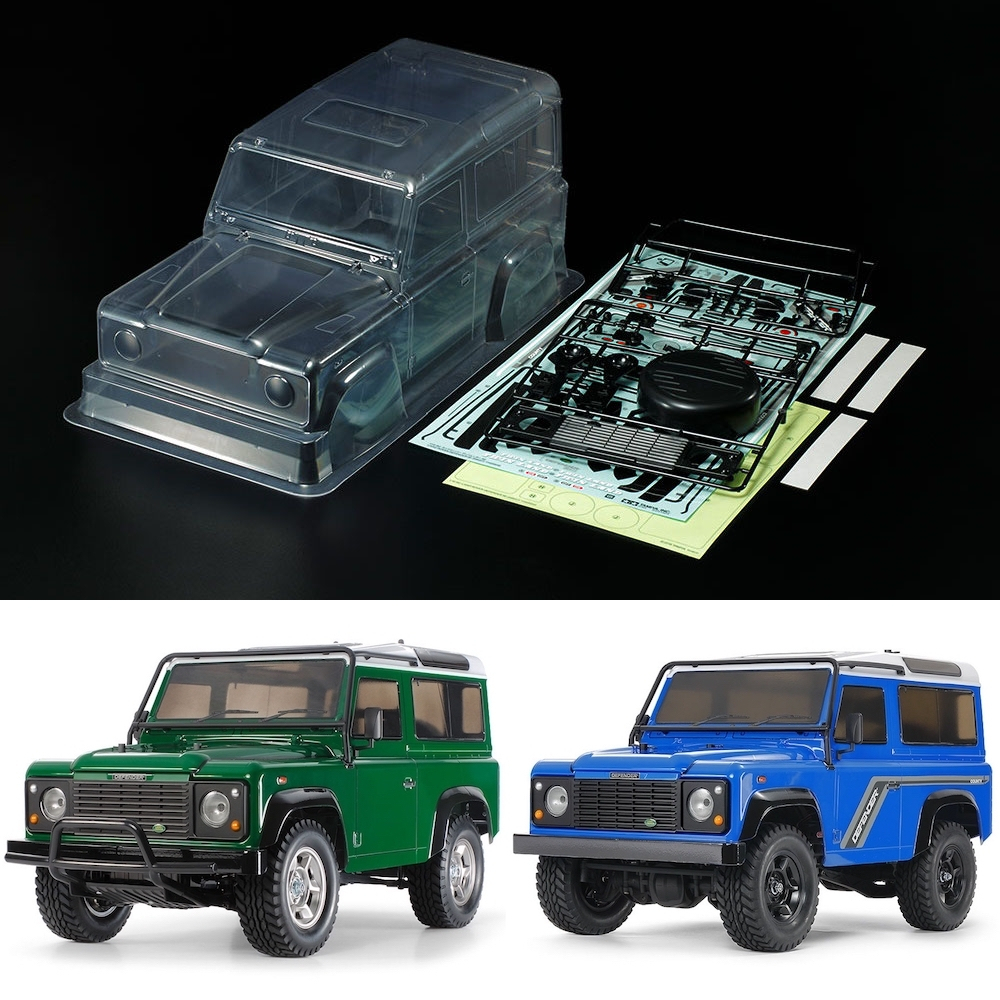 TAMIYA 51607 บอดี้ LAND ROVER Defender 90 สำหรับรถกลุ่ม CC wheelbase ...