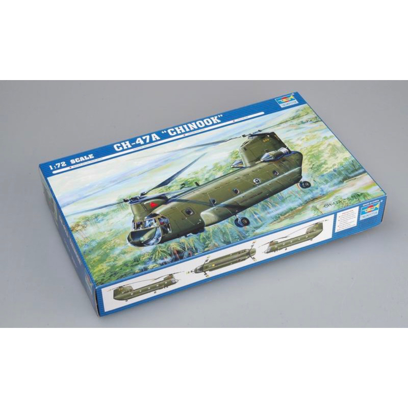 Trumpeter 1/72 01621 CH-47A Chinook medium-lift helicopter | Shopee ...