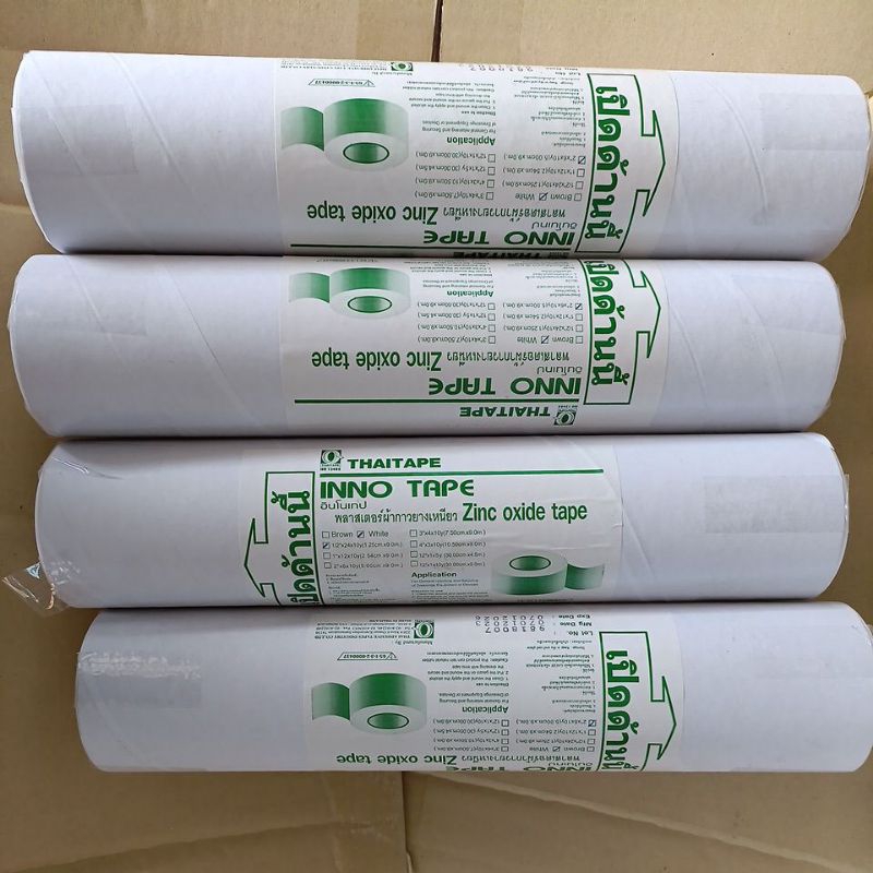Thaitape Innotape --Zinc oxide tape พลาสเตอร์ผ้า พลาสเตอร์ผ้า | Shopee ...