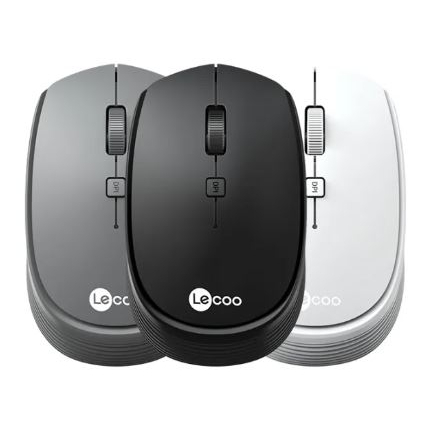 เมาส์ - LECOO WS202 - WIRELESS MOUSE BLACK | Shopee Thailand