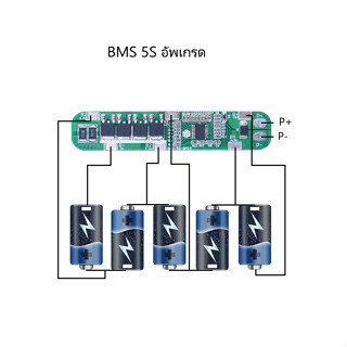 แผงวงจร BMS 3S 4S 5S 6S บอร์ดป้องกันการชาร์จแบตเตอรี่ลิเธียม 18650 PCB ...