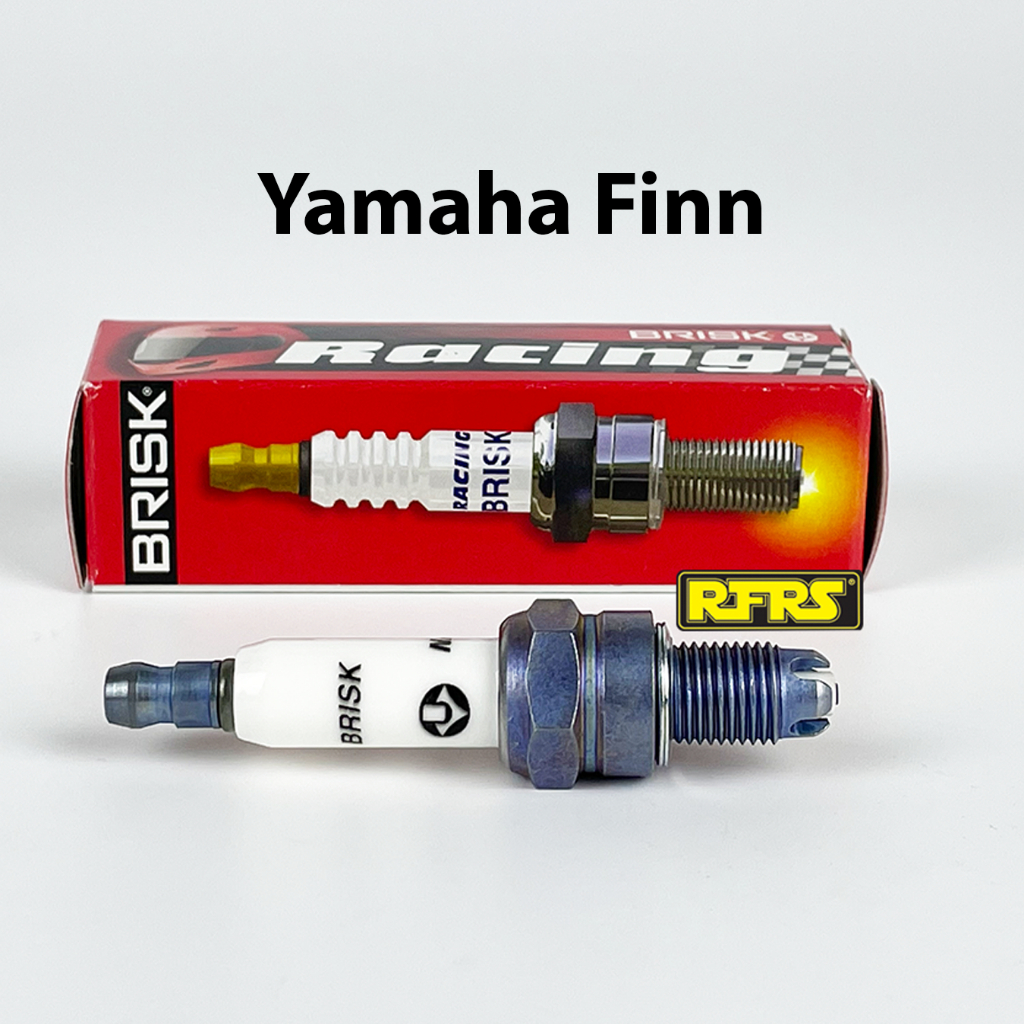 หัวเทียน BRISK PREMIUM LGS (4 เขี้ยว) แกนเงิน Yamaha Finn (SGL41ROAN ...