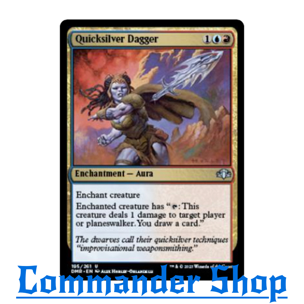 Quicksilver Dagger (Enchantment - Aura) Blue Red Mv3 Deal Draw การ์ดเกม ...