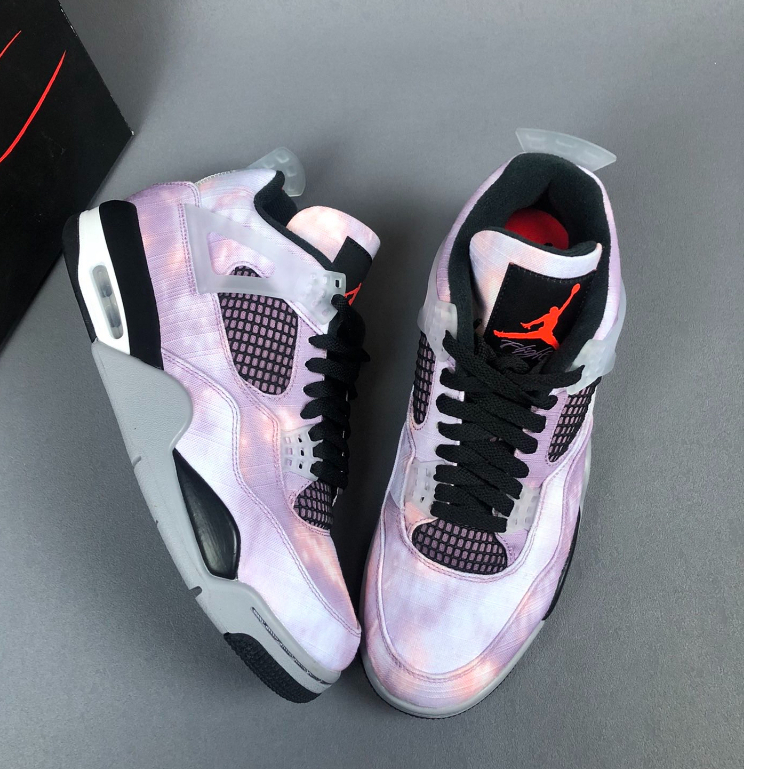 ของแท้ 100% Air Jordan 4 Retro SE "Amethyst Wave" รองเท้าบาสเก็ตบอล ...