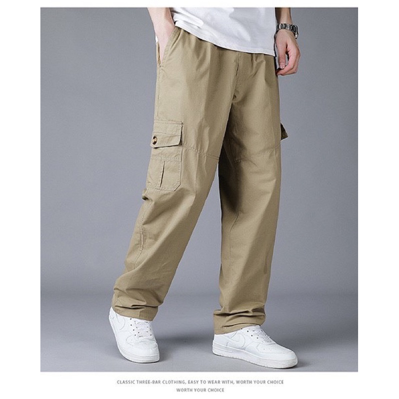 ส่งของทุกวัน #2012 มี4สี(M-6XL)กางเกงขายาวลำลอง เอวยืดสีพื้นไซส์ใหญ่ | Shopee Thailand