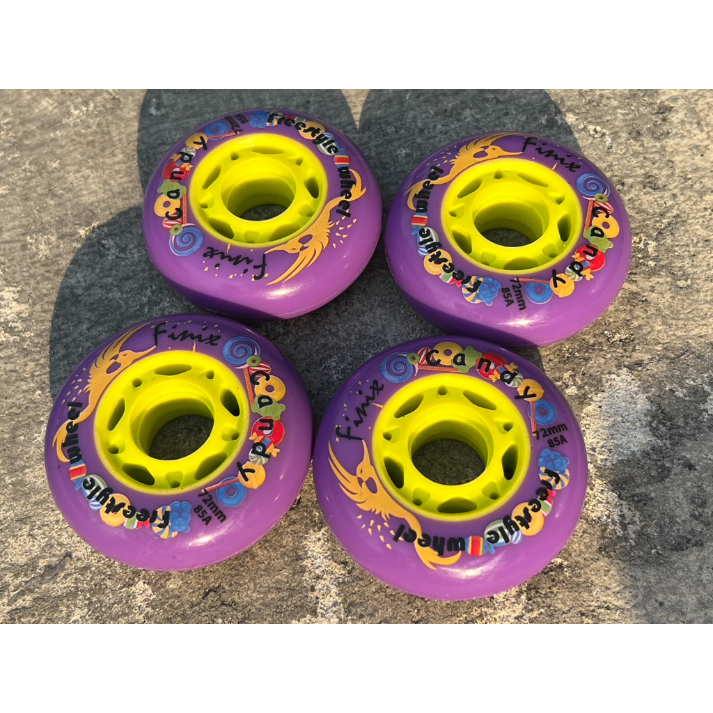 ล้อ Inline & Freestyle & Slalom ขนาด 72x24mm ความแข็ง 85A จำนวน 4 ลูก ...