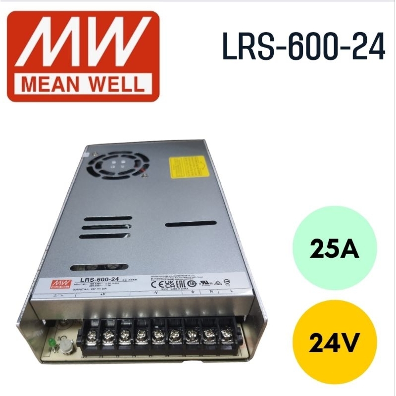 MEAN WELL Power Supply 24V (LRS-600-24) | Shopee Thailand