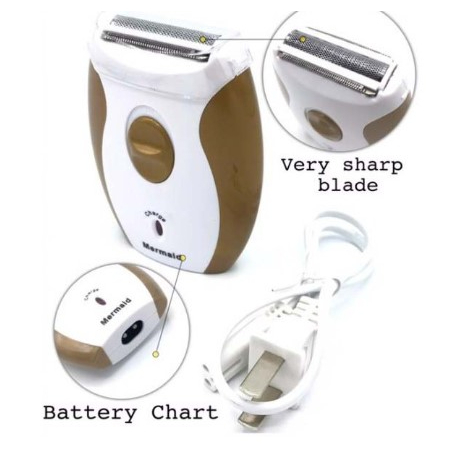 Mermaid Lady Shaver เครื่องโกนขนไฟฟ้า อเนกประสงค์ แบบชาร์ตแบต เนียนขาว ...