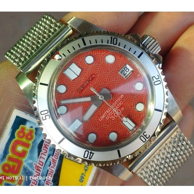 Seiko Mod Red Japanese Waves Limited Edition | Shopee Thailand