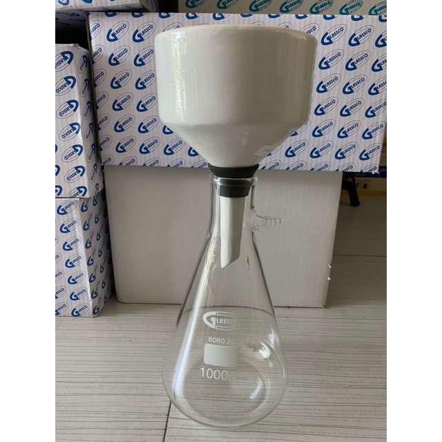 ชุดกรอง Buchner Funnel Suction Flask แหวนยางรองกรวย พร้อมใช้งาน ...