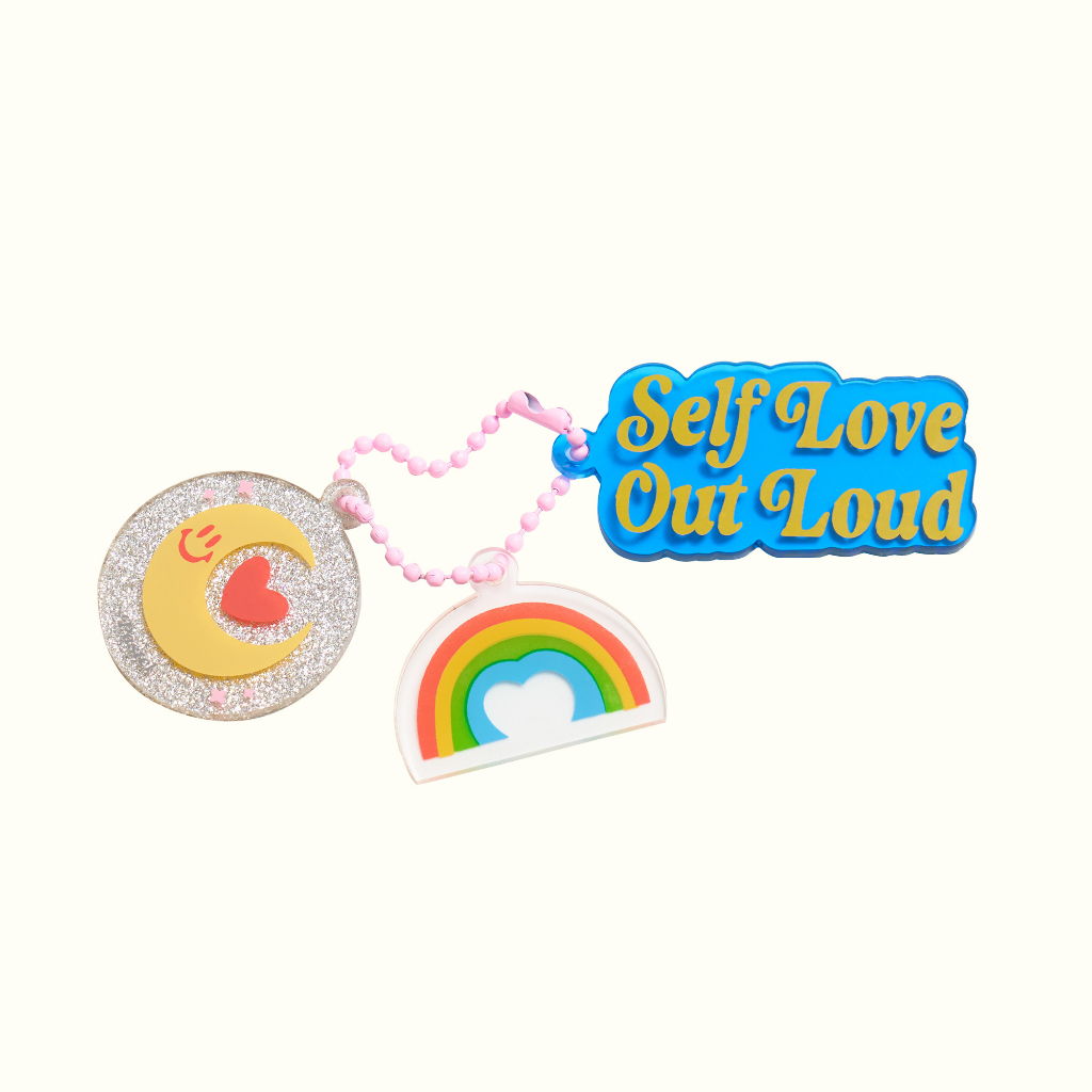 Pastel Life Keychain ลาย Self Love Out Lound | Shopee Thailand